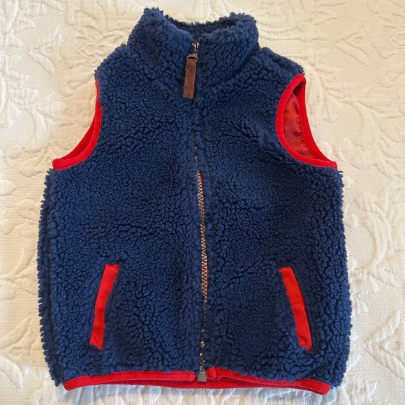 Carter's | Jackets & Coats | Navy Blue Sherpa Vest | Poshmark